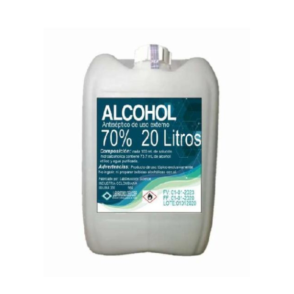 Garrafa de alcohol x 20 litros - Multiexpress